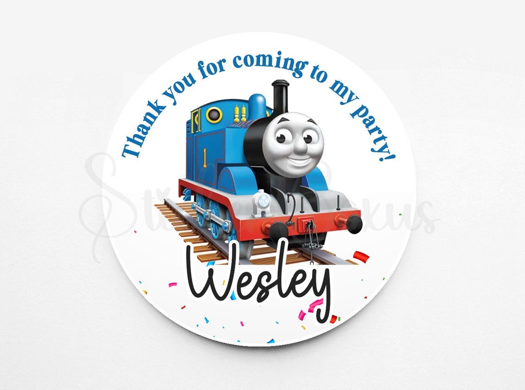 Thomas Train Birthday Stickers | Personalized Thomas Train Stickers ...