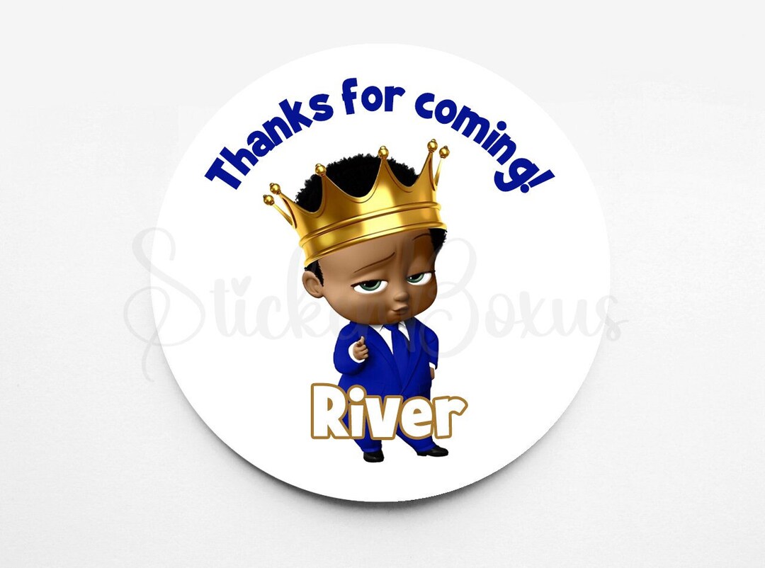 Bossbaby Birthday Stickers | Personalized Bossbaby Stickers | Custom ...