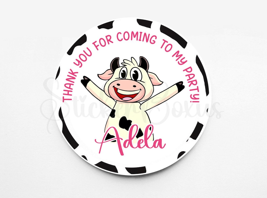 Vaca Lola Birthday Stickers | Personalized Stickers | Custom Stickers ...