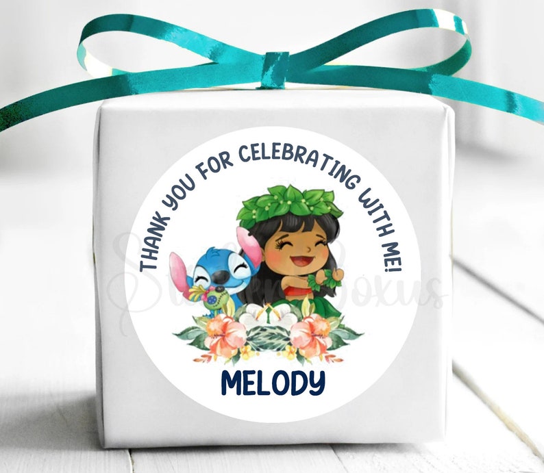 Lilo and Stitch Birthday Stickers | Personalized Stitch Stickers ...