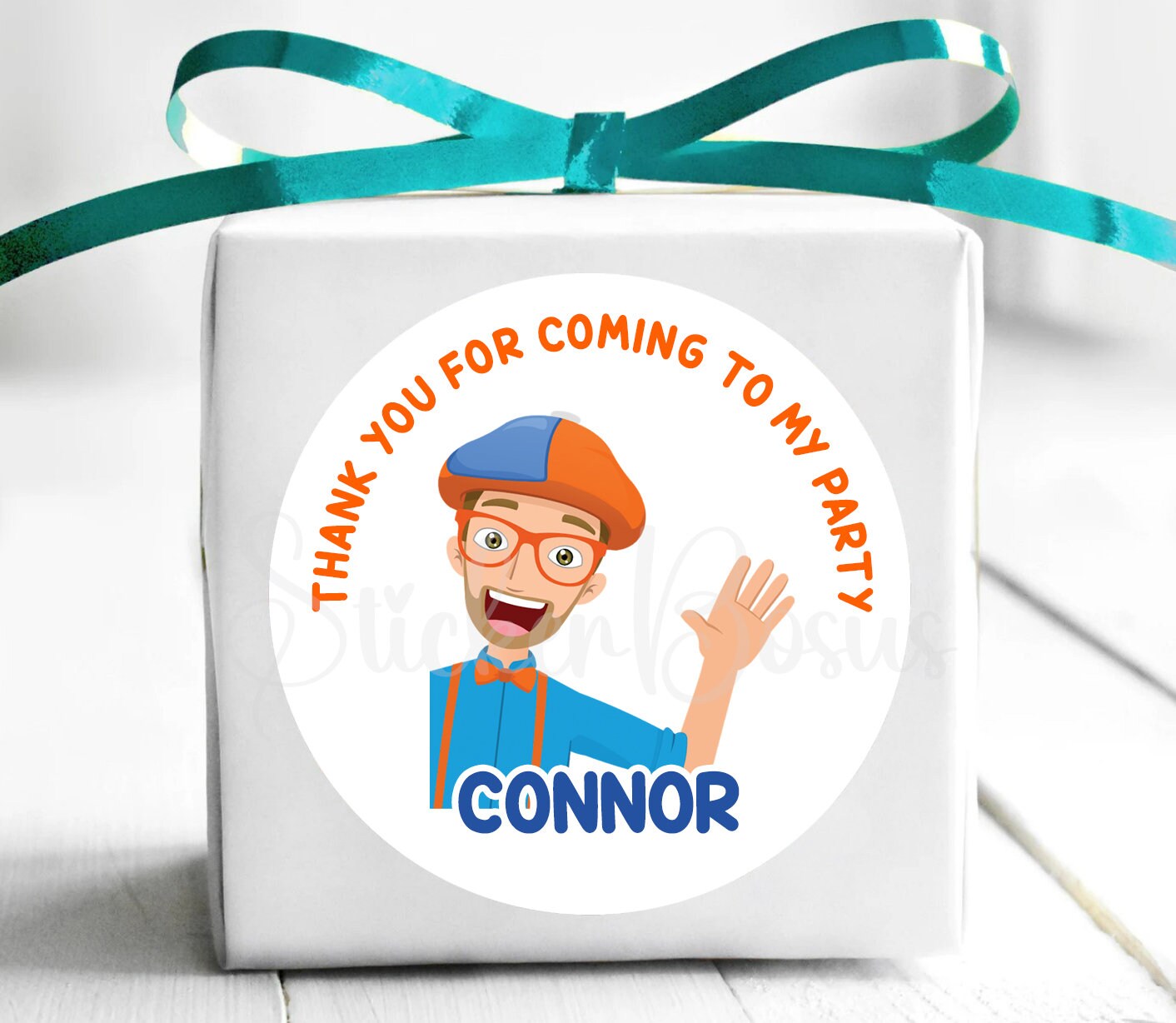 Blippi Birthday Stickers Personalized Blippi Stickers - Etsy