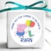George Pig Birthday Stickers | Personalized George Pig Stickers ...