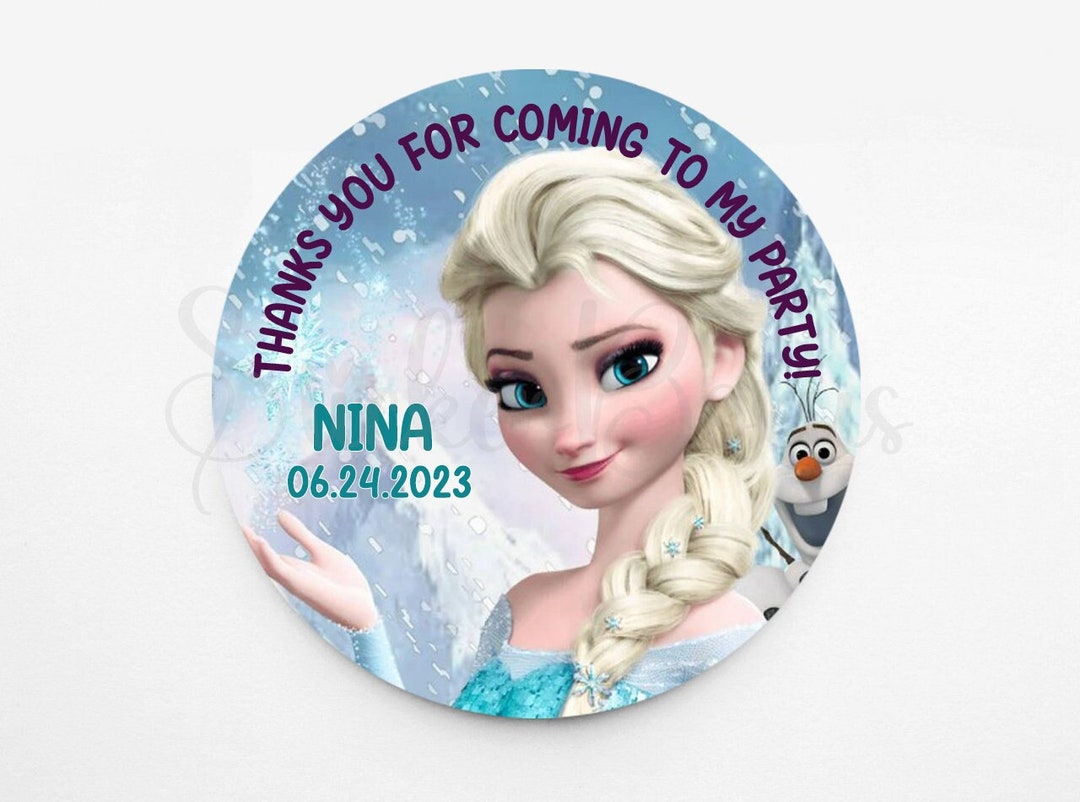 Frozen Birthday Stickers | Personalized Ellsa Stickers | Custom ...