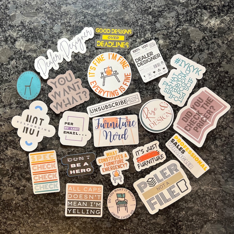 Snarky Sticker Stack - Etsy