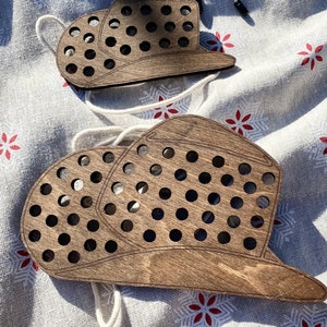 Cowboy Hat Threading Activity Western Theme Toddler Gift Lacing Toy Ten ...