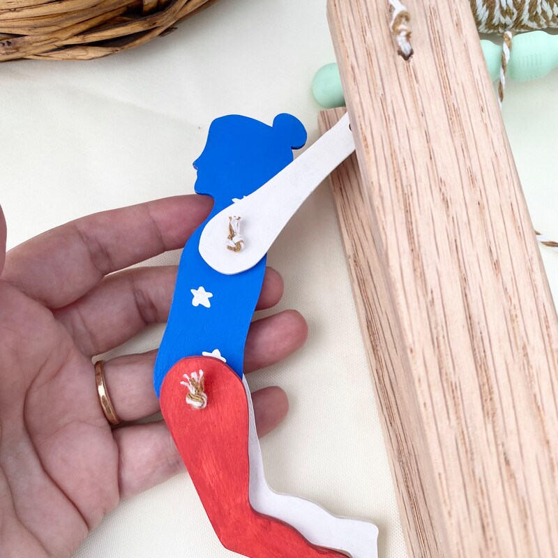 Wooden Acrobat Toy - Etsy