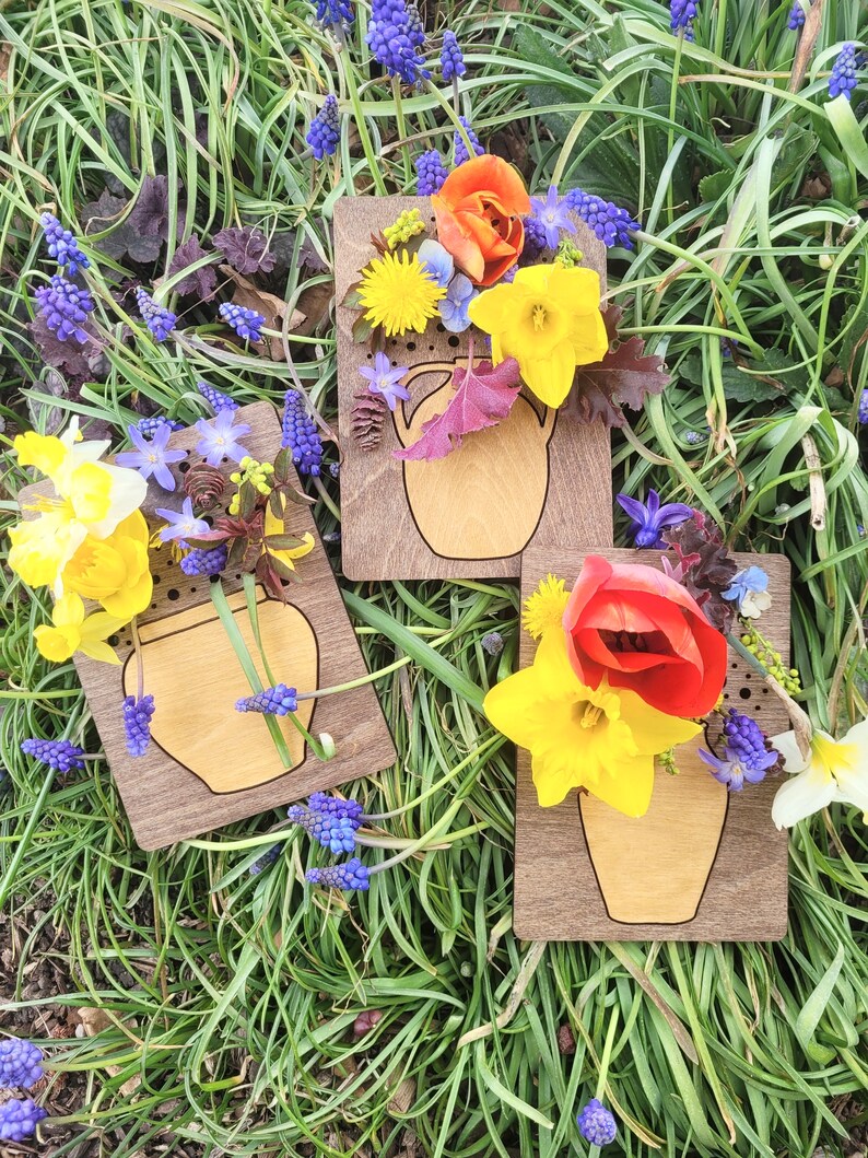 Flower Vase Board Activity Fresh Flower Arrangement Toy for Toddlers ...