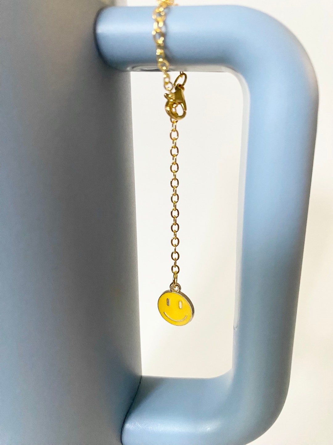 Happy Face Cup Charm Accessory for Cup Handle Charm Smiley Face Gold ...