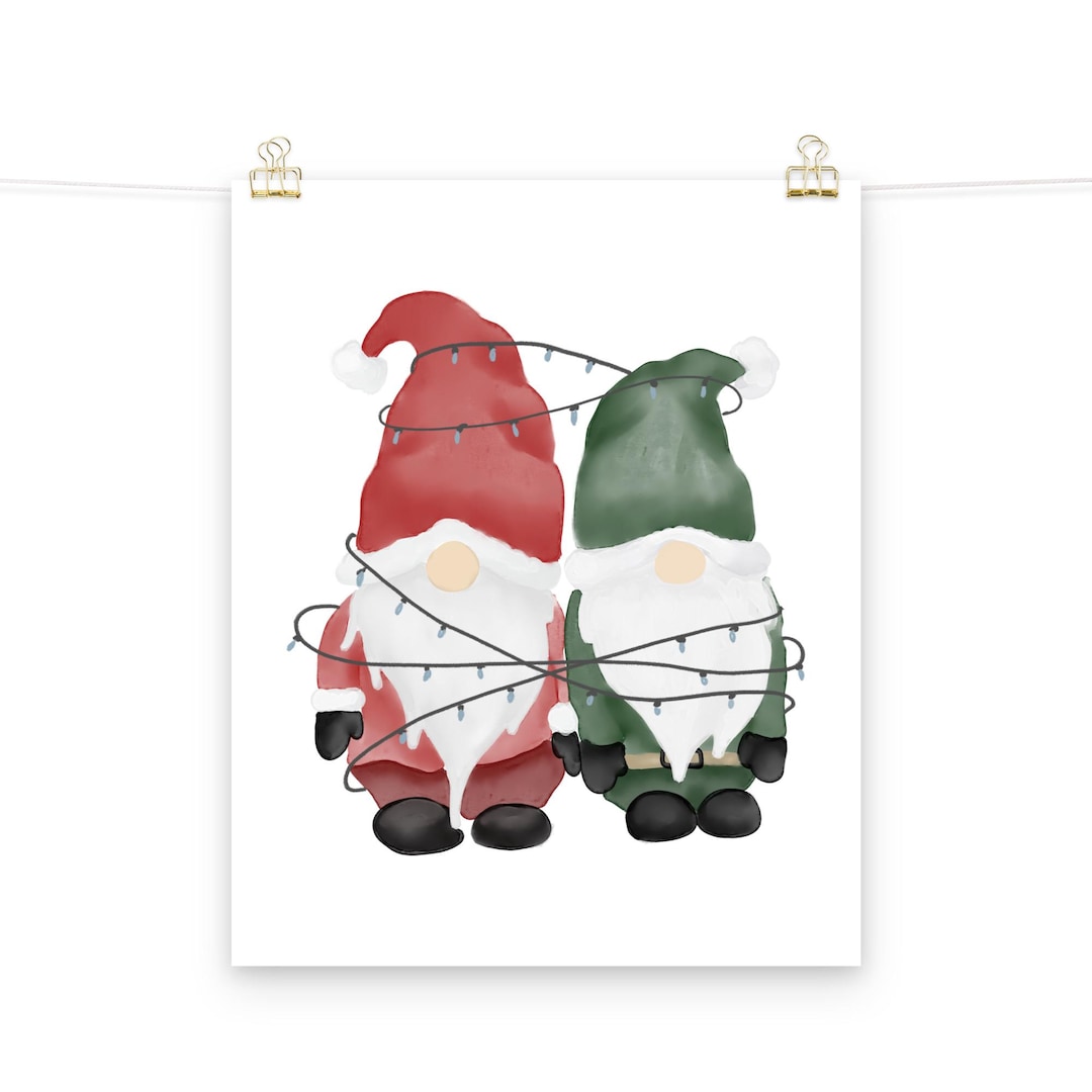 Christmas Gnomes Poster Print - Etsy