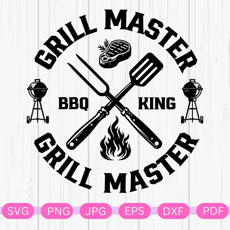 Grilling SVG, Grill Monogram Svg, Grill Dad Svg, Grill Master Png, BBQ ...