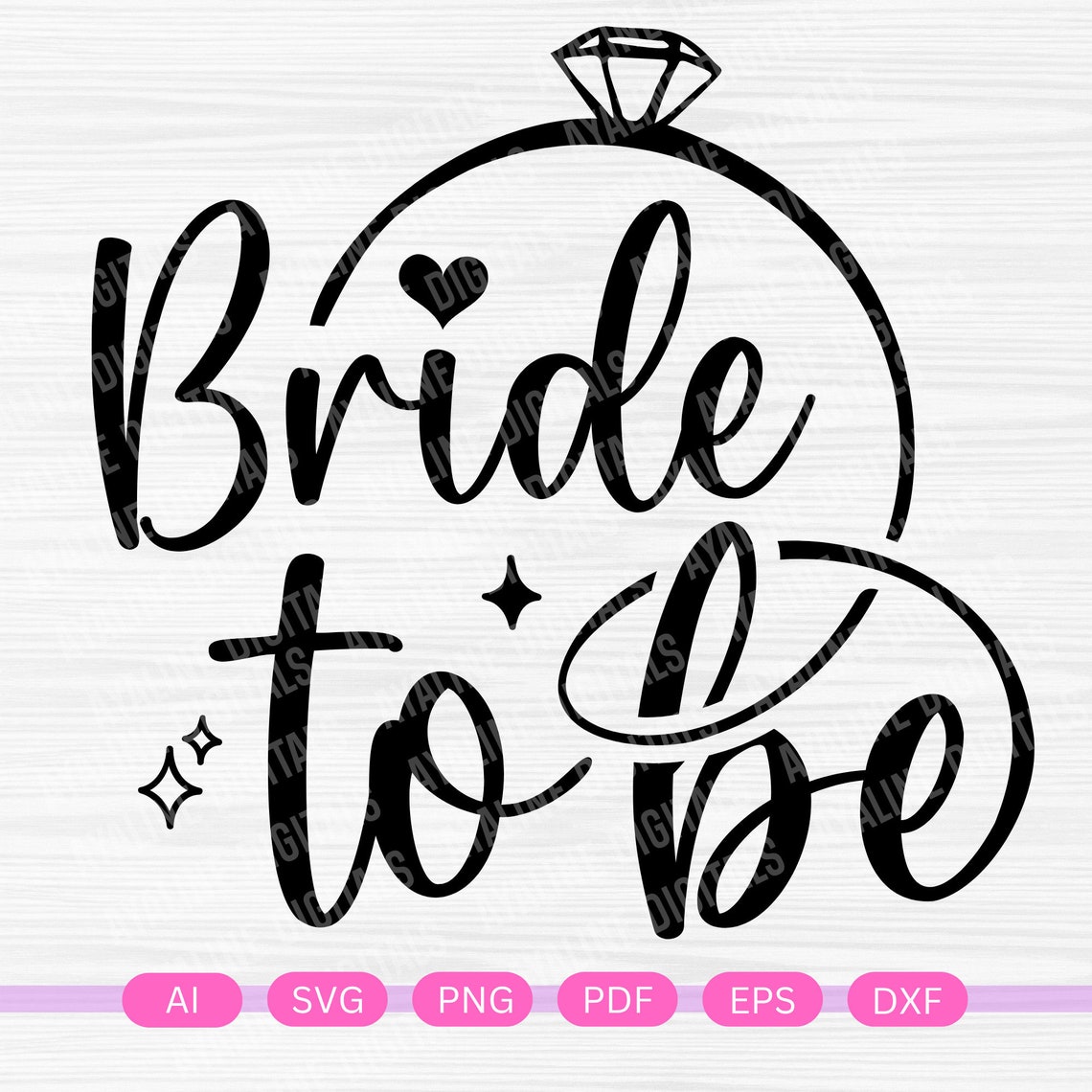 Bride to Be SVG: Wedding Cut File (digital Download) - Etsy