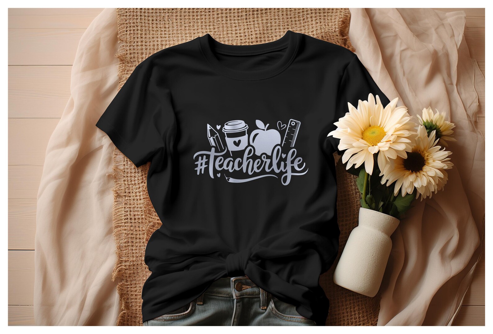 Teacher Life SVG: Back to School Cricut Cut File (digital Download) - Etsy
