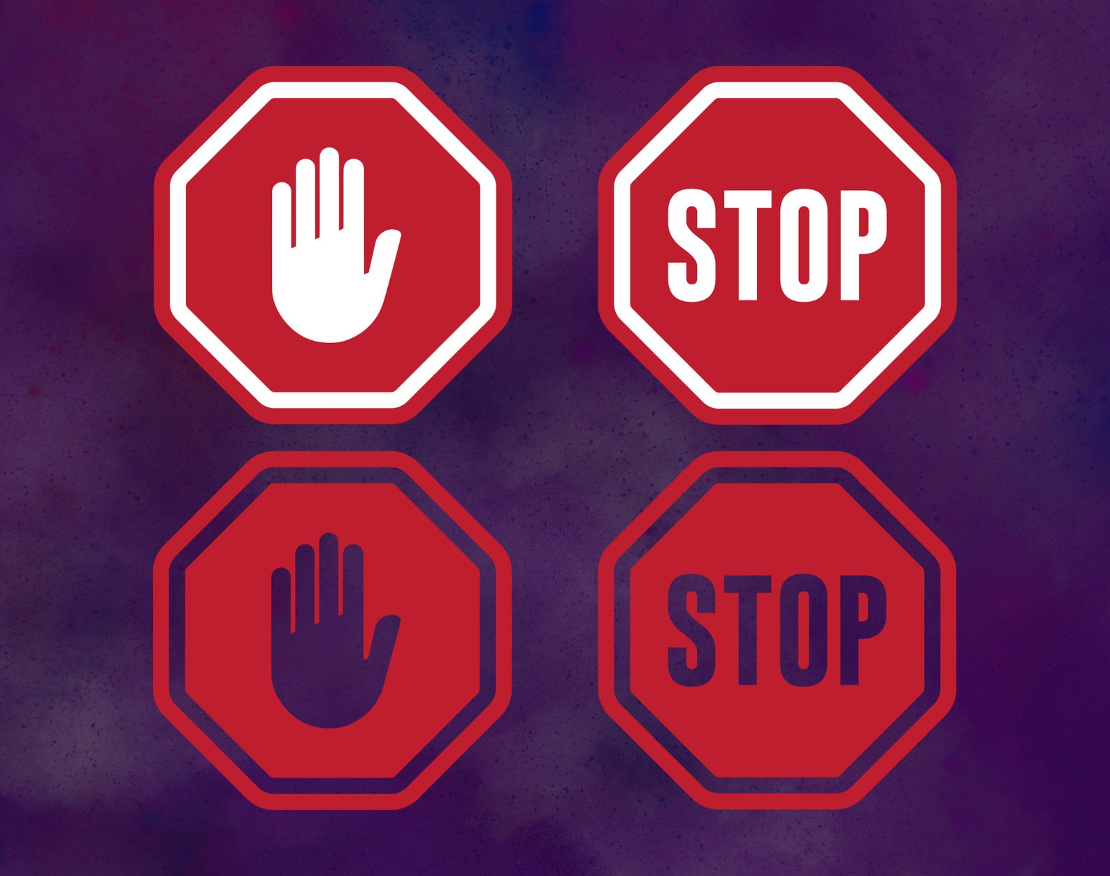 Stop Sign Svg, Layered Stop Sing Cut Files, Stop Sign Laser Cut File ...