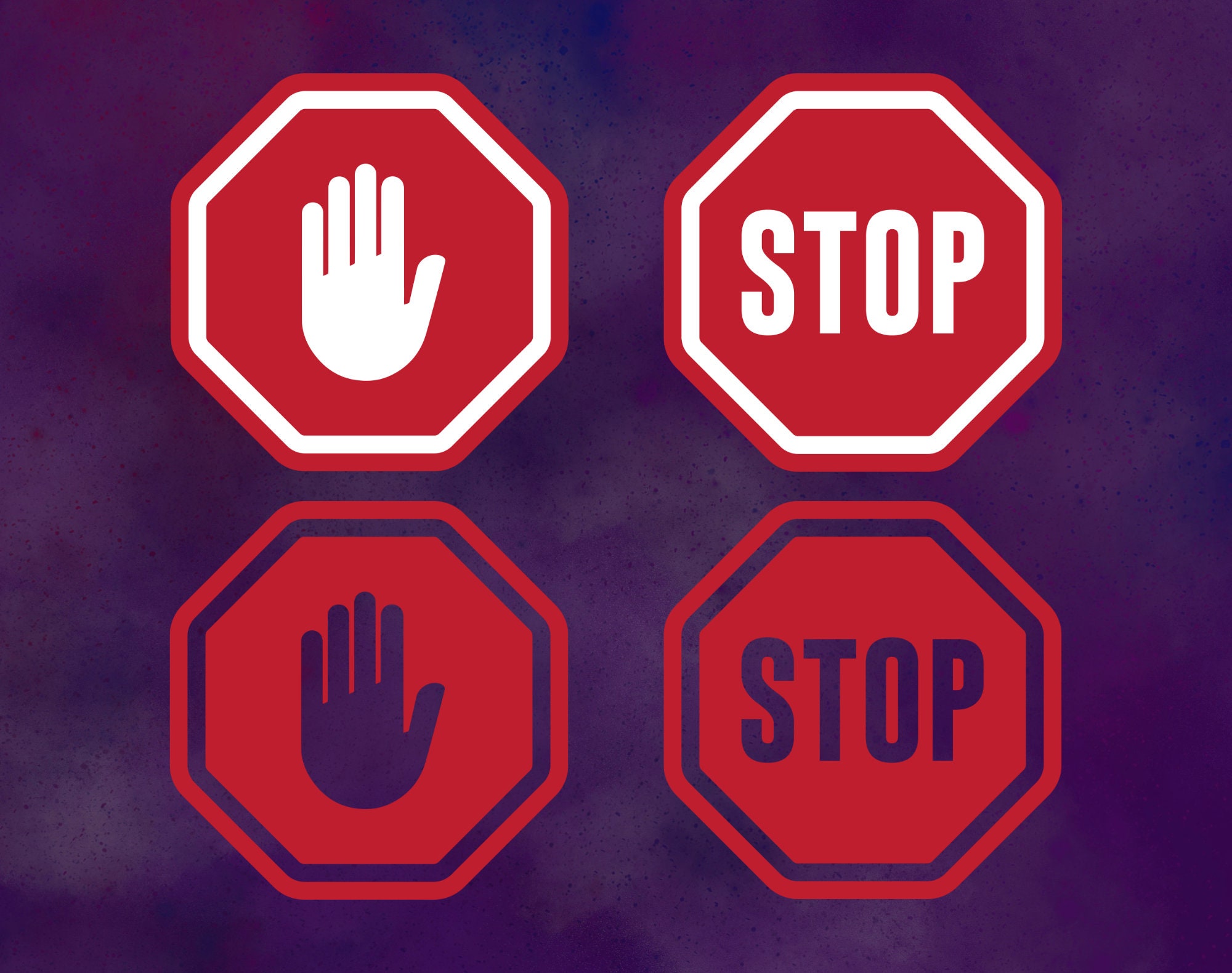 Stop Sign Svg, Layered Stop Sing Cut Files, Stop Sign Laser Cut File ...