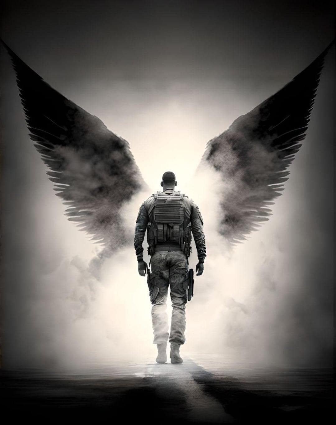 Army Soldier With Angel Wings - Etsy