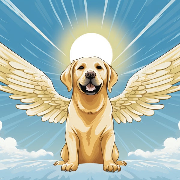 Labrador With Wings - Etsy
