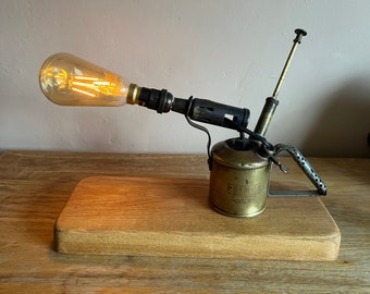 Antique Brass Blow Torch Light - Etsy