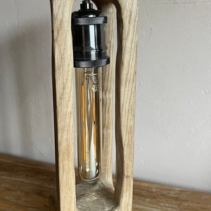 Beautiful Hand Carved Sculpture Oak Lamp - Etsy