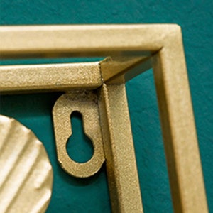 3D Luxury Golden Metal Abstract Wall Art Hanging Home Decoration ...