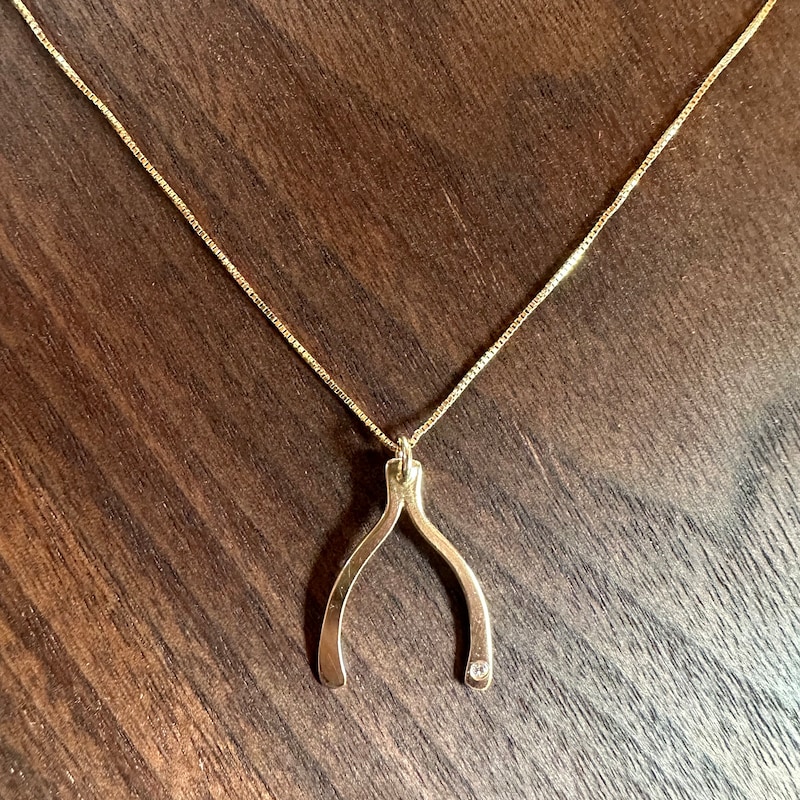 Wishbone Necklace - Etsy
