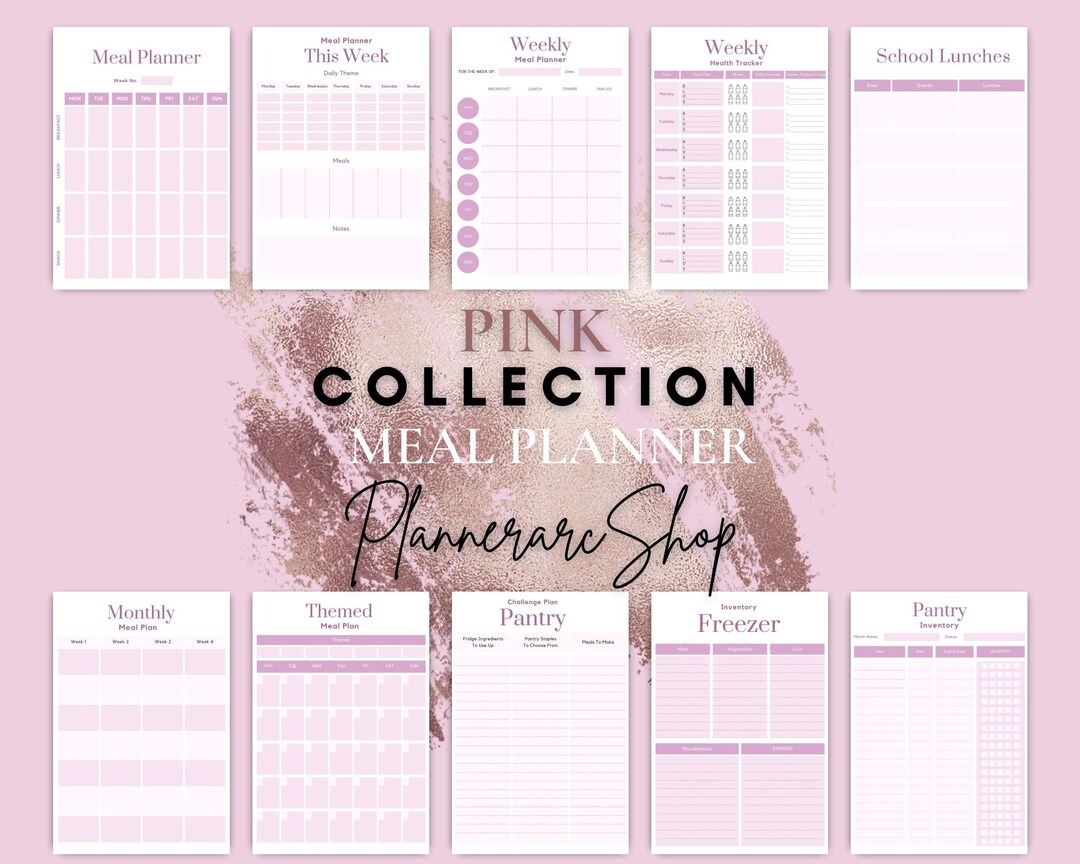 Meal Planner, Digital Planner, Monthly, Weekly Planner for Ipad ...