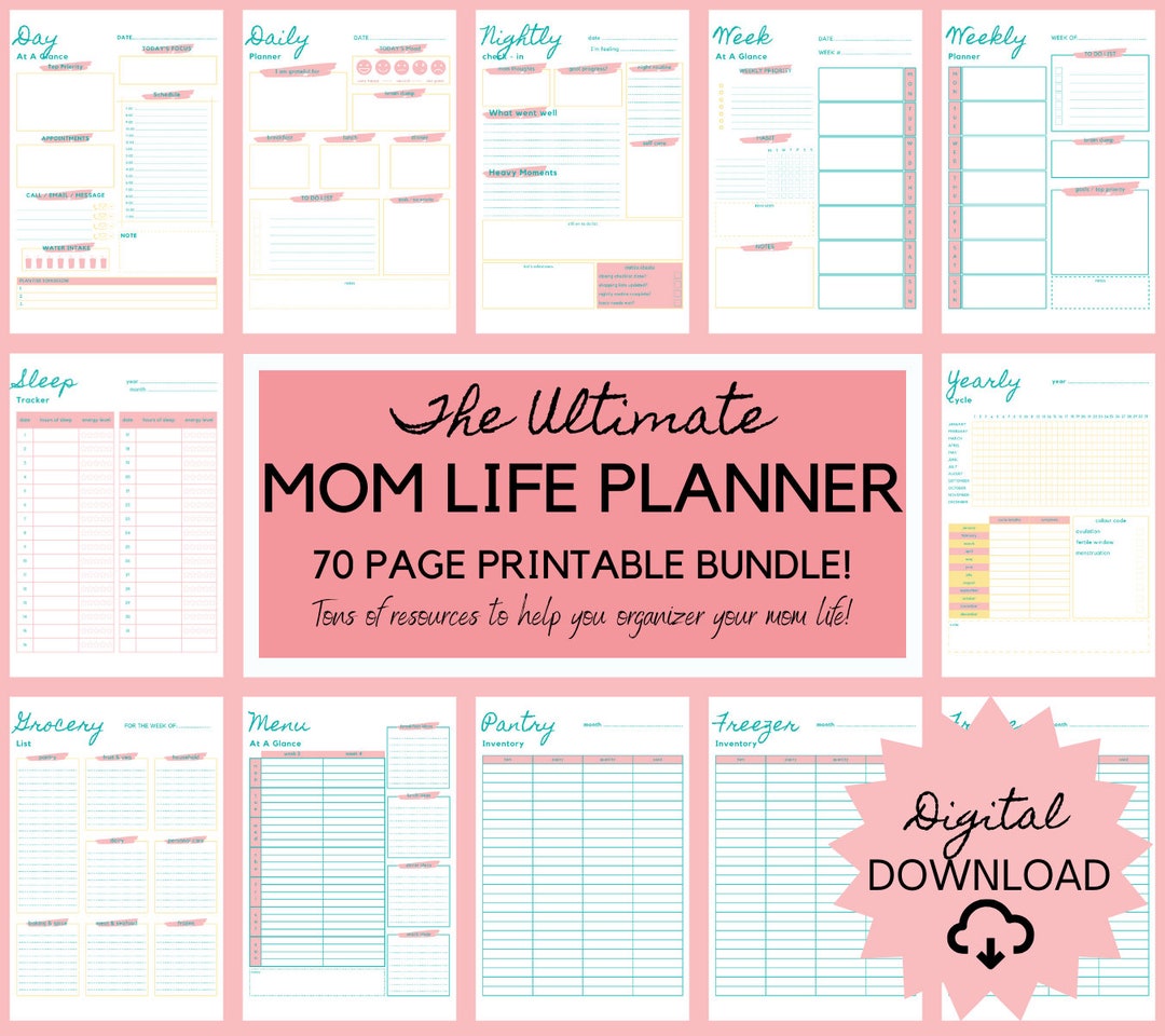 The Ultimate Mom Life Planner - Etsy