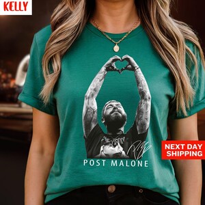 Post Malone Music Rap Vintage Graphic Color Shirt, Post Malone Tour ...