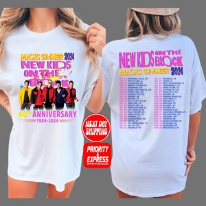 Comfort Colors NKOTB Magic Summer 2024 Neon Shirt, New Kids on the ...