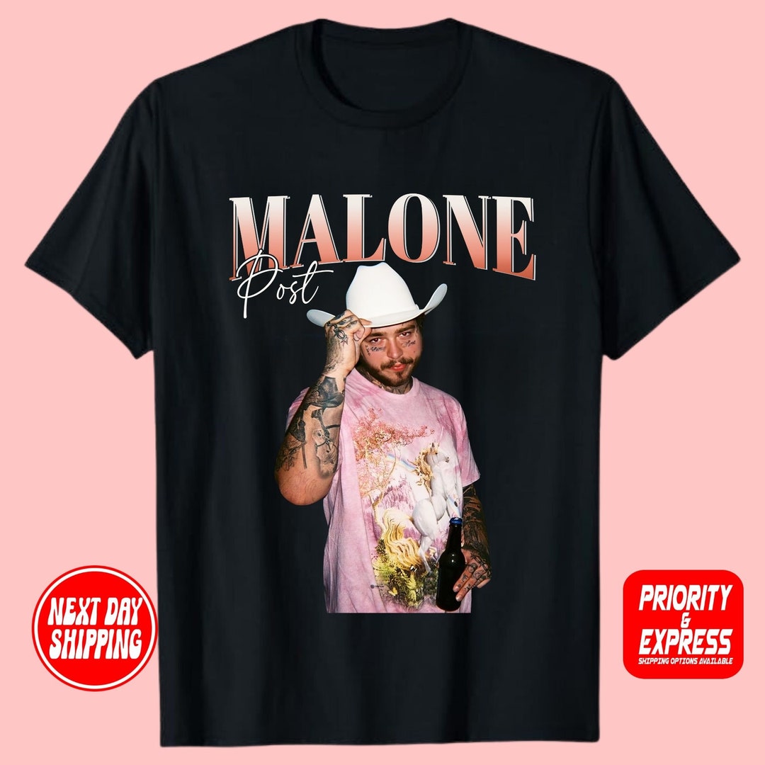 Post Malone Music Rap Vintage Graphic Color Shirt, Post Malone Tour ...