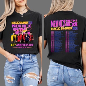 Comfort Colors NKOTB Magic Summer 2024 Neon Shirt, New Kids on the ...