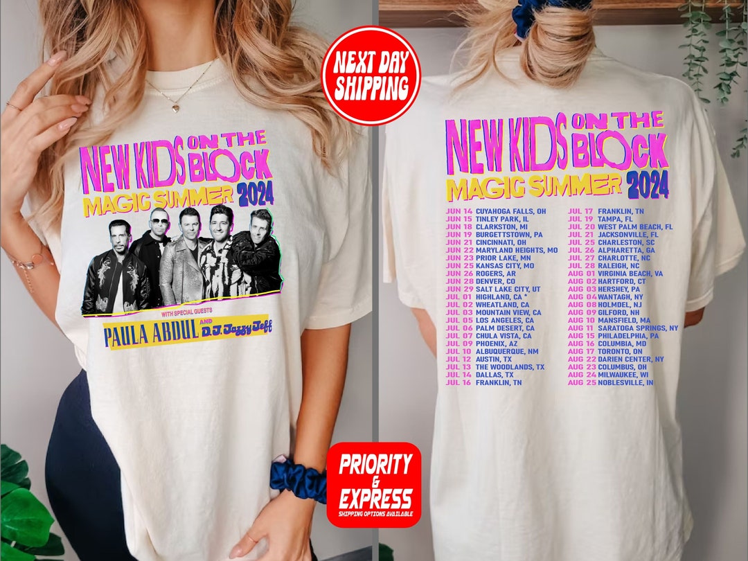 Comfort Colors NKOTB Magic Summer 2024 Shirt, New Kids On the Block ...