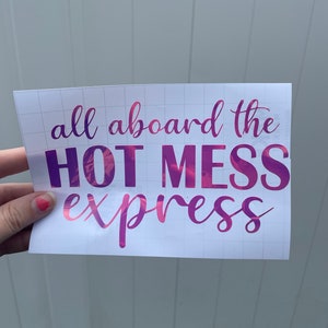 Hotmess Express Bumper Sticker - Etsy