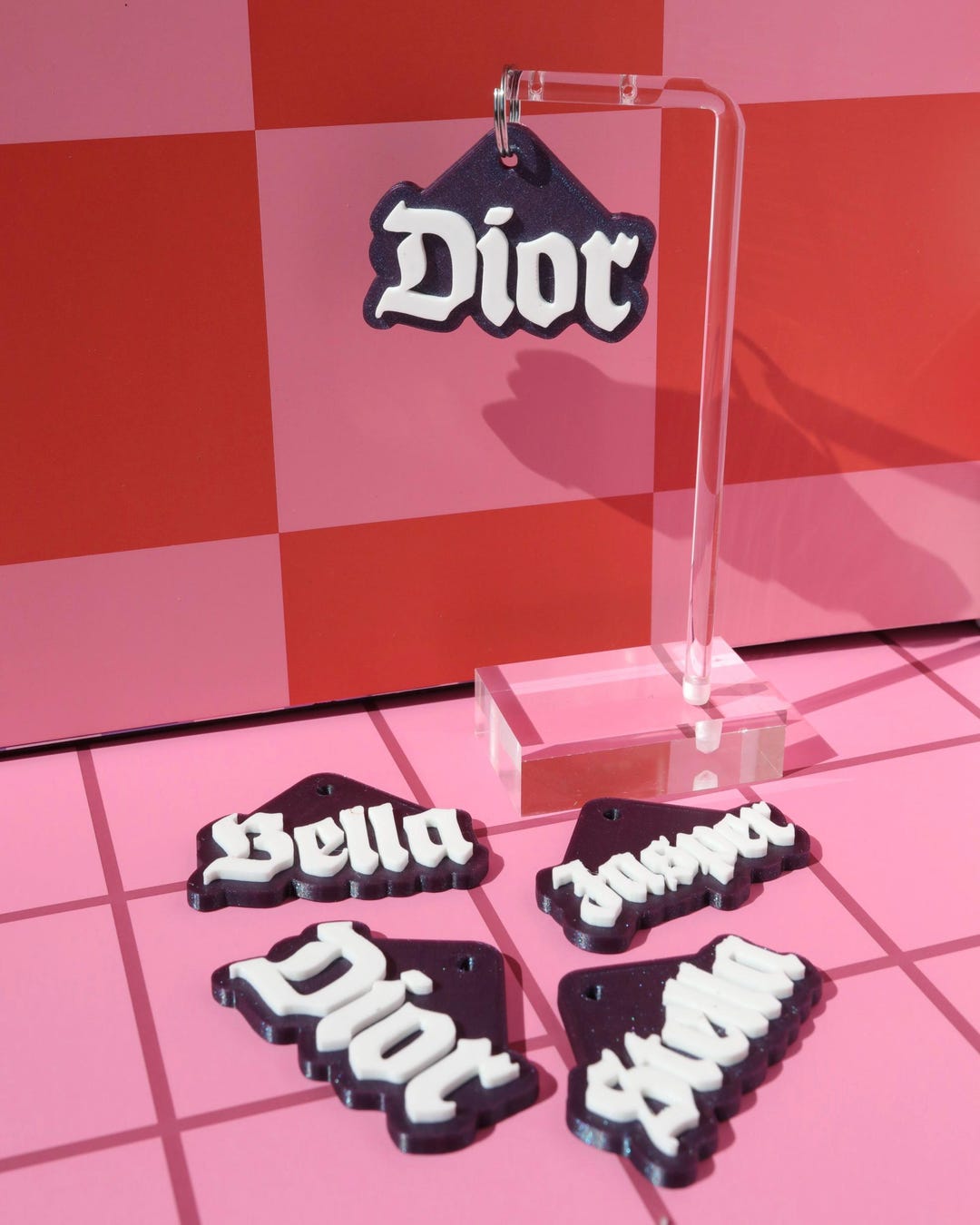 Custom Dark Gothic Tag – 3D Printed Name ID, Halloween Pet Accessory ...