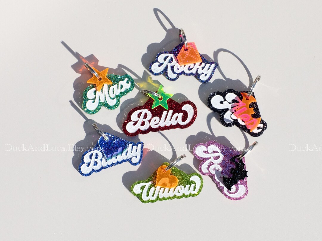 Cute Personalized Pet Tag | Customize Pet ID Tag| ID Tag for Dog and ...