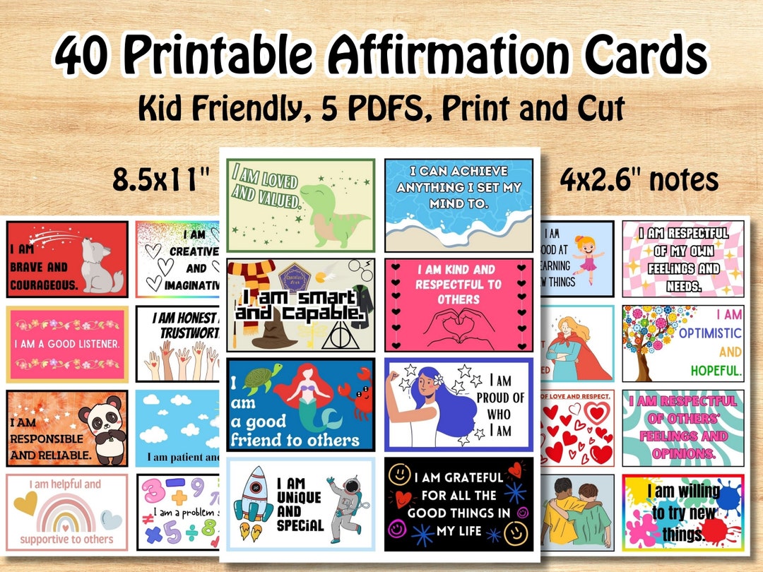 Digital Affirmation Cards Positive Affirmation Cards - Etsy