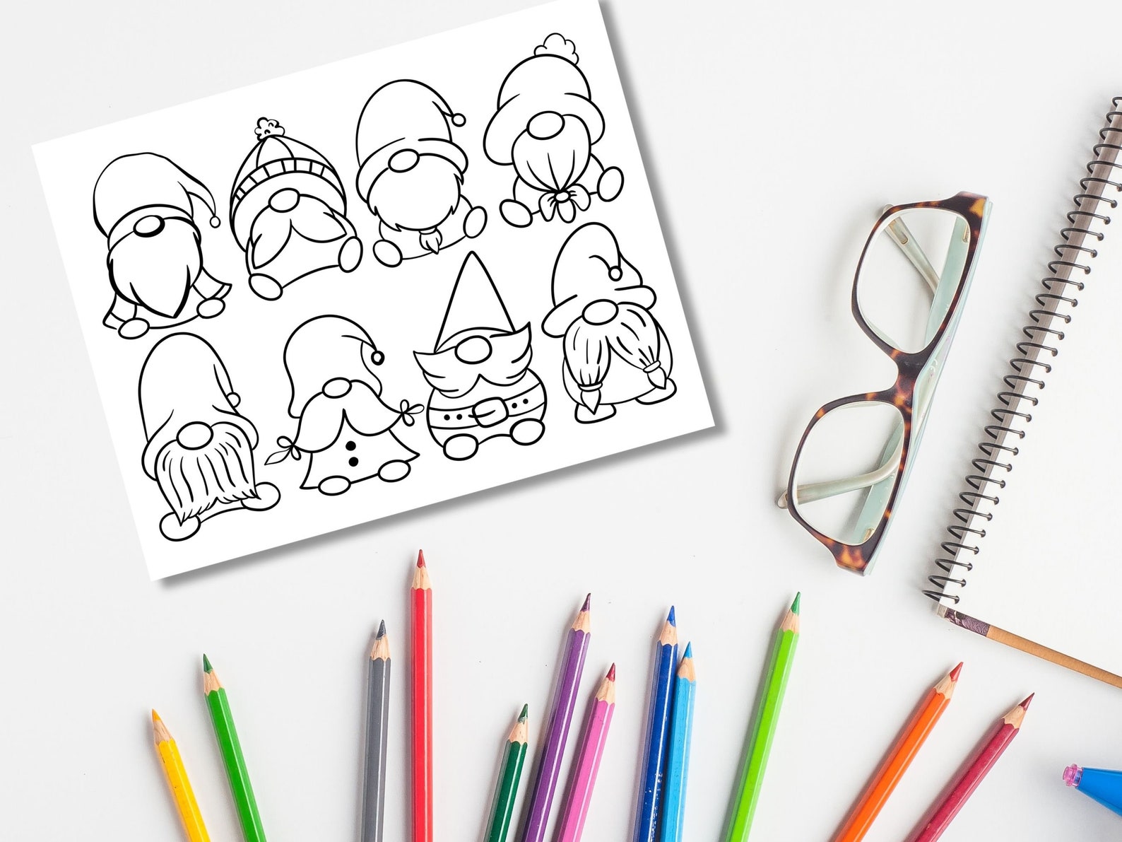 Retro Christmas Coloring Pages, Christmas Coloring Pages Printable ...