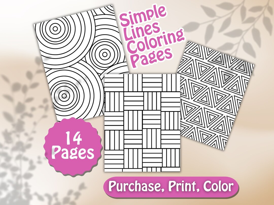 Abstract Coloring Pages, Geometric Coloring Pages, Printable Adult ...