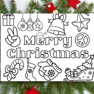 Retro Christmas Coloring Pages, Christmas Coloring Pages Printable ...