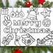 Retro Christmas Coloring Pages, Christmas Coloring Pages Printable ...