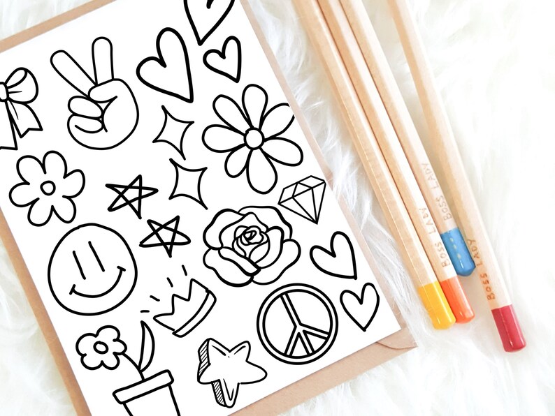 Groovy Coloring Pages, Disco Themed Art, 70s Coloring Sheet, Disco Art ...