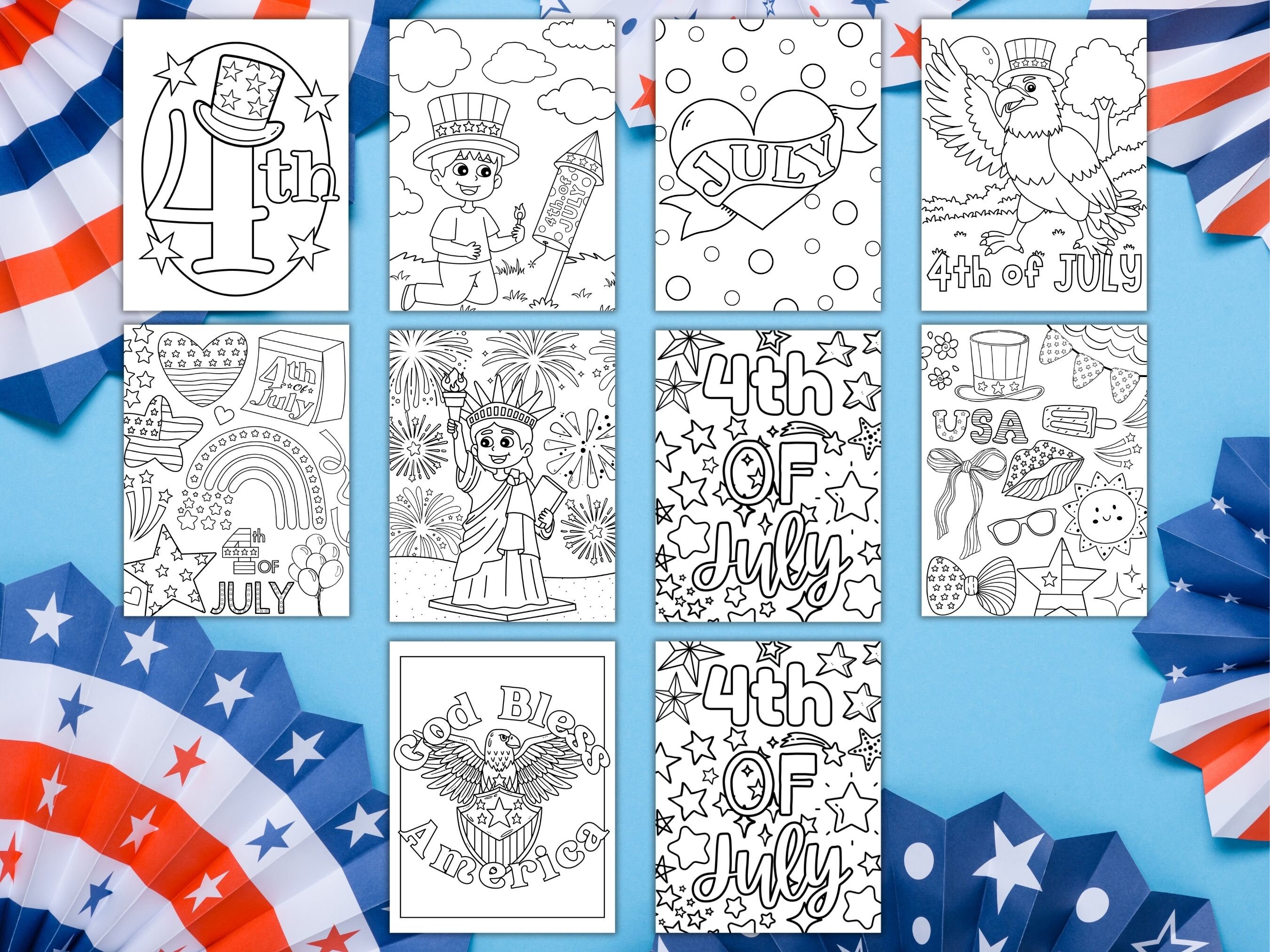 4th of July Coloring Pages, 4th of July Download, 4th of July Pngs ...