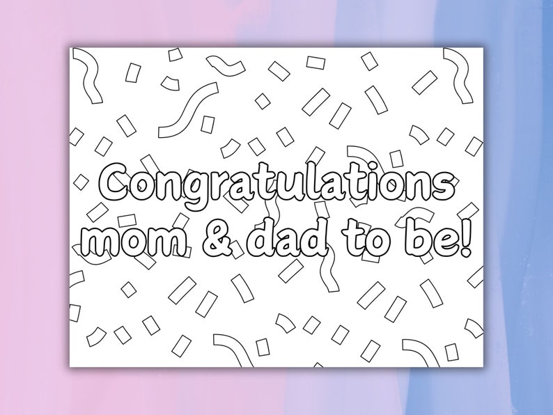 Baby Shower Coloring Pages, Baby Shower Coloring Book, Printable ...