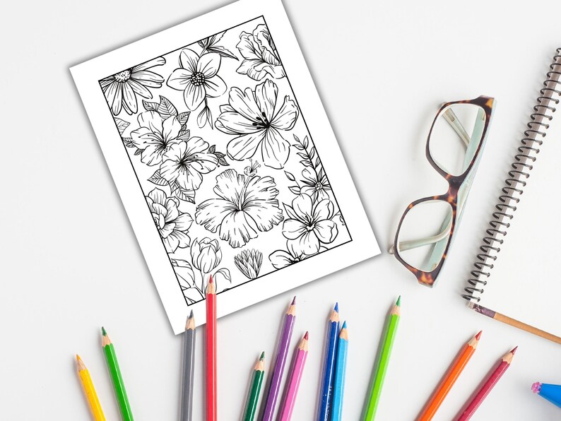 Custom Coloring Pages, Made to Order, Set of 10, Printable Adult ...