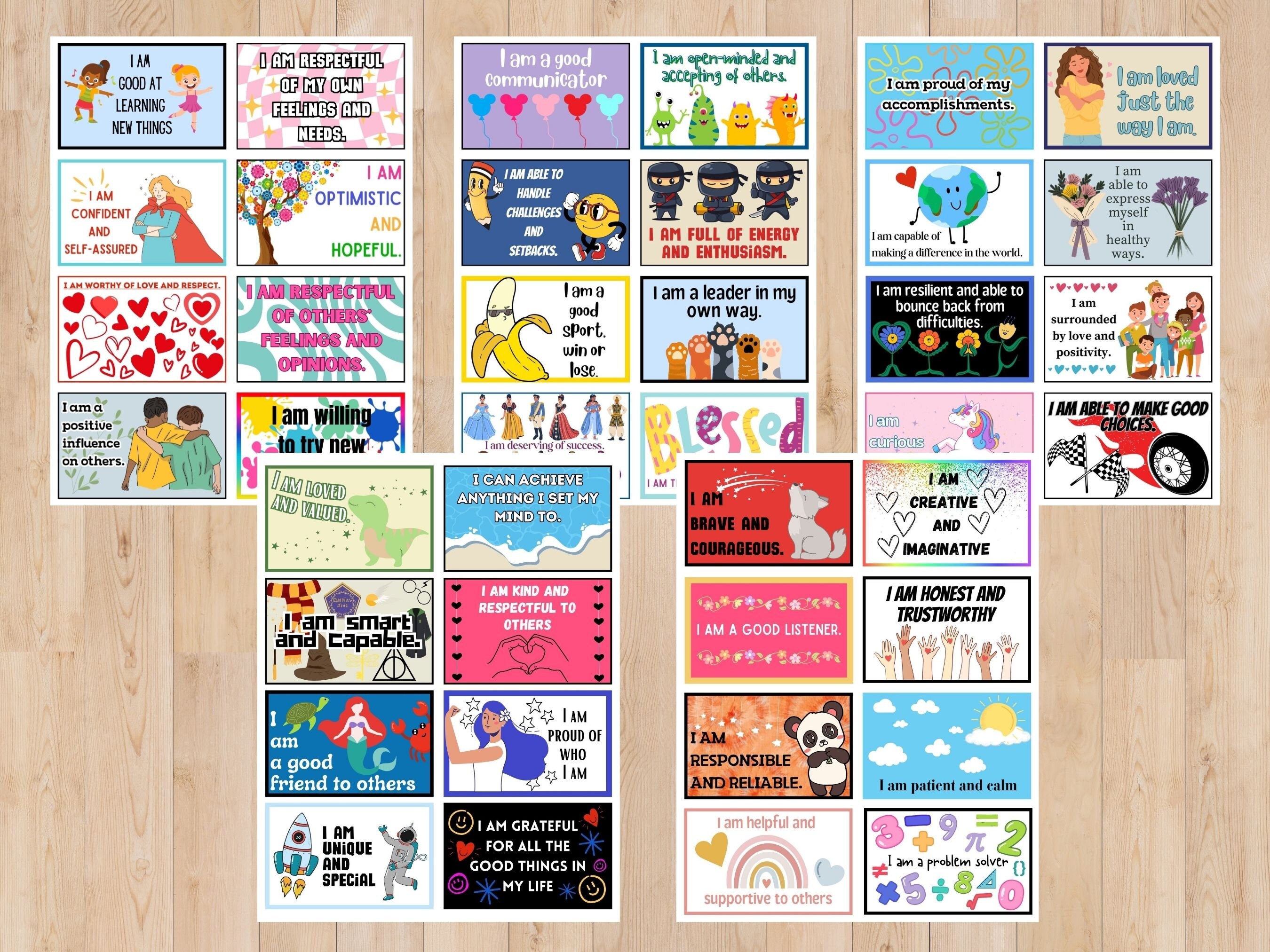 Digital Affirmation Cards, Positive Affirmation Cards, Printable ...