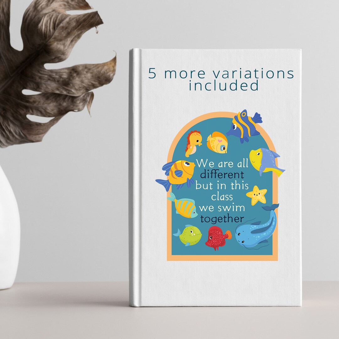 Rainbow Fish Png We're All Different but in This Class We Swim Together ...