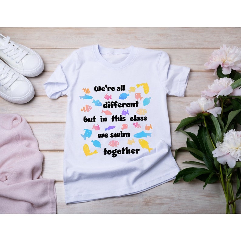 Rainbow Fish Png We're All Different but in This Class We Swim Together ...