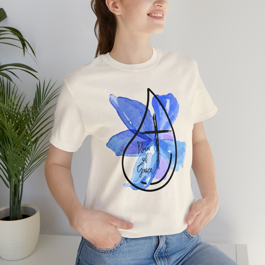 Celestial Rain of Grace, Raindrop Cross Unisex T-shirt - Etsy