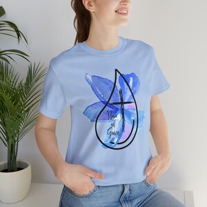 Celestial Rain of Grace, Raindrop Cross Unisex T-shirt - Etsy