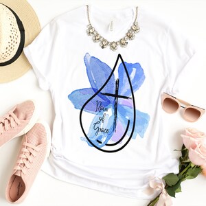 Celestial Rain of Grace, Raindrop Cross Unisex T-shirt - Etsy