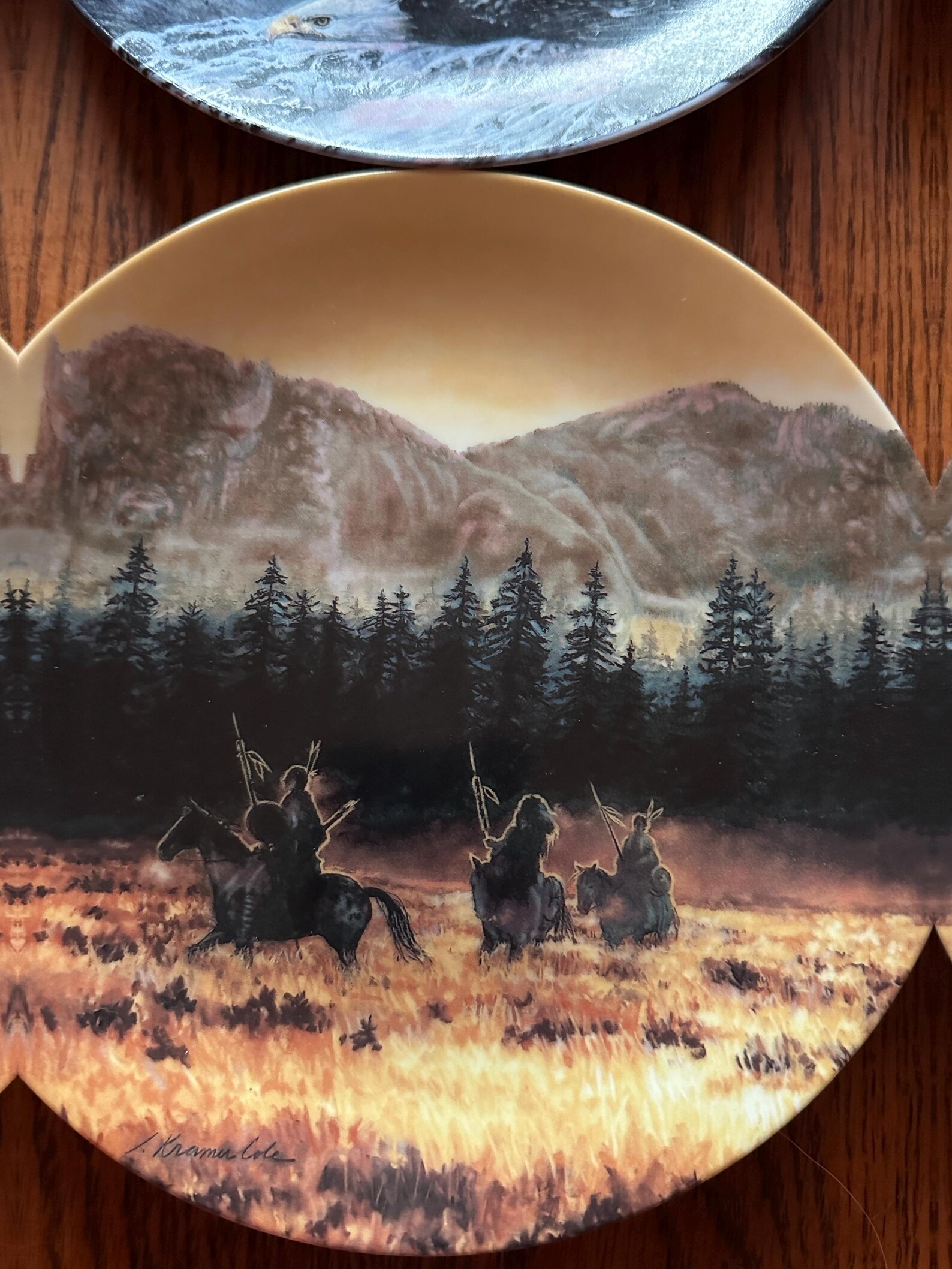 Julie Kramer Cole the Faces of Nature Collection 8 Plates Native ...